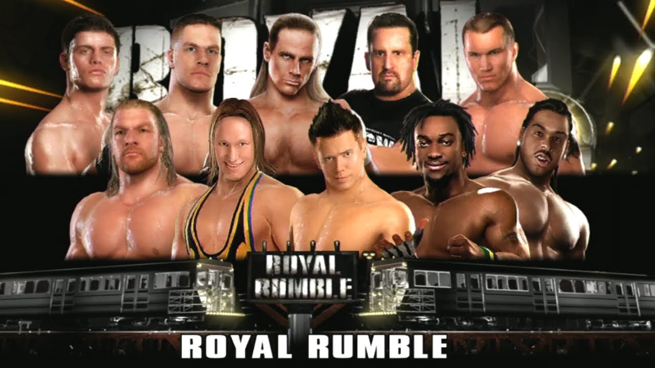 WWE SmackDown Vs. Raw 2009 | 10-man Royal Rumble match - YouTube