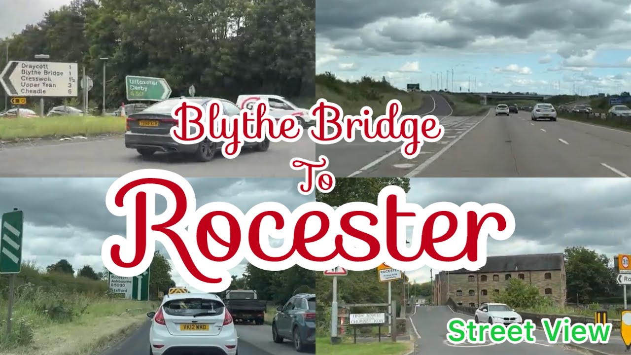 Blythe Bridge To Rocester | Street View | Countryside | 2024🇬🇧 - YouTube