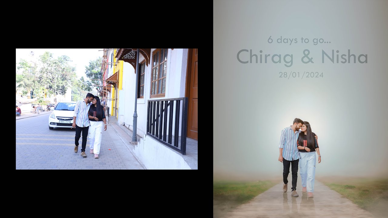 Pre wedding photo editing | save the date photo edit - YouTube