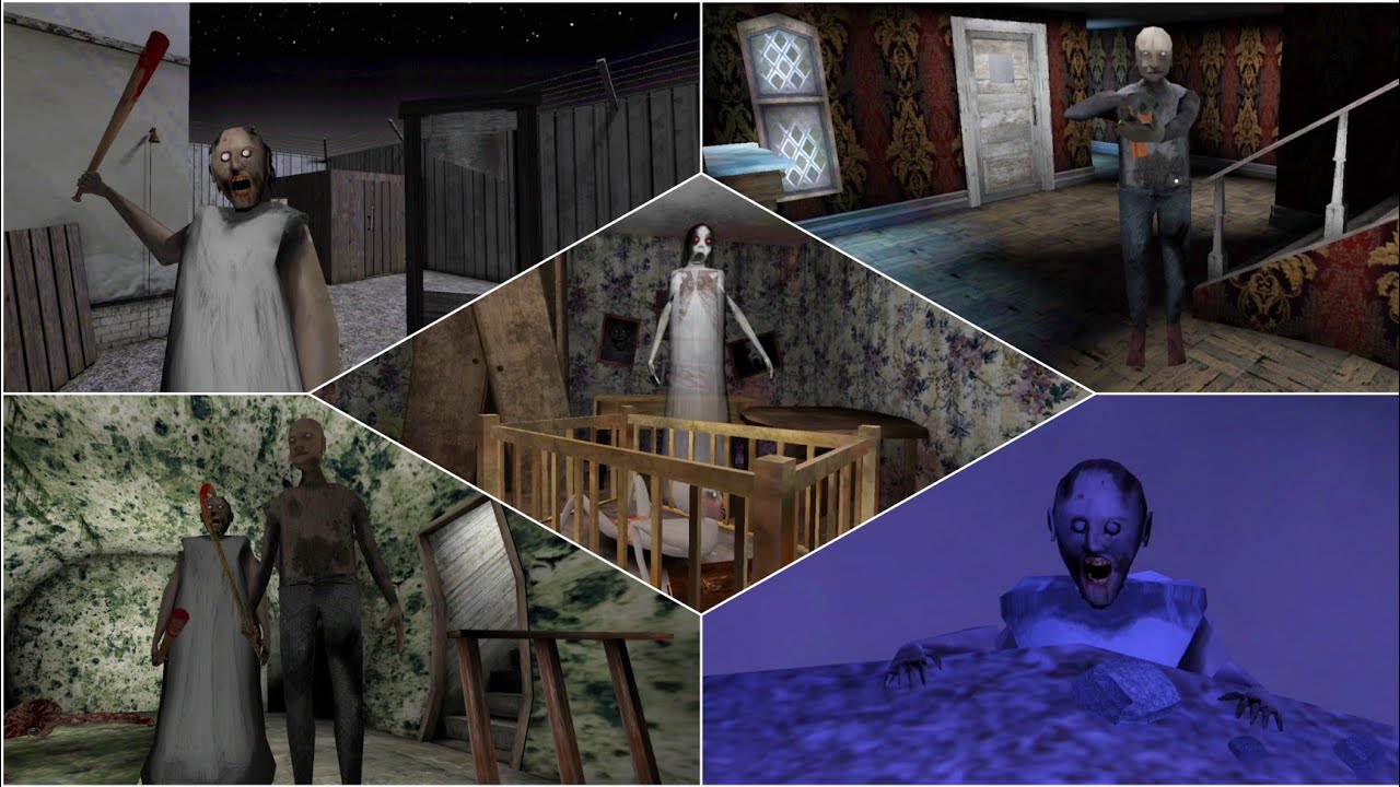 Granny Chapter 1 2 3 4 5 Full Gameplay - YouTube