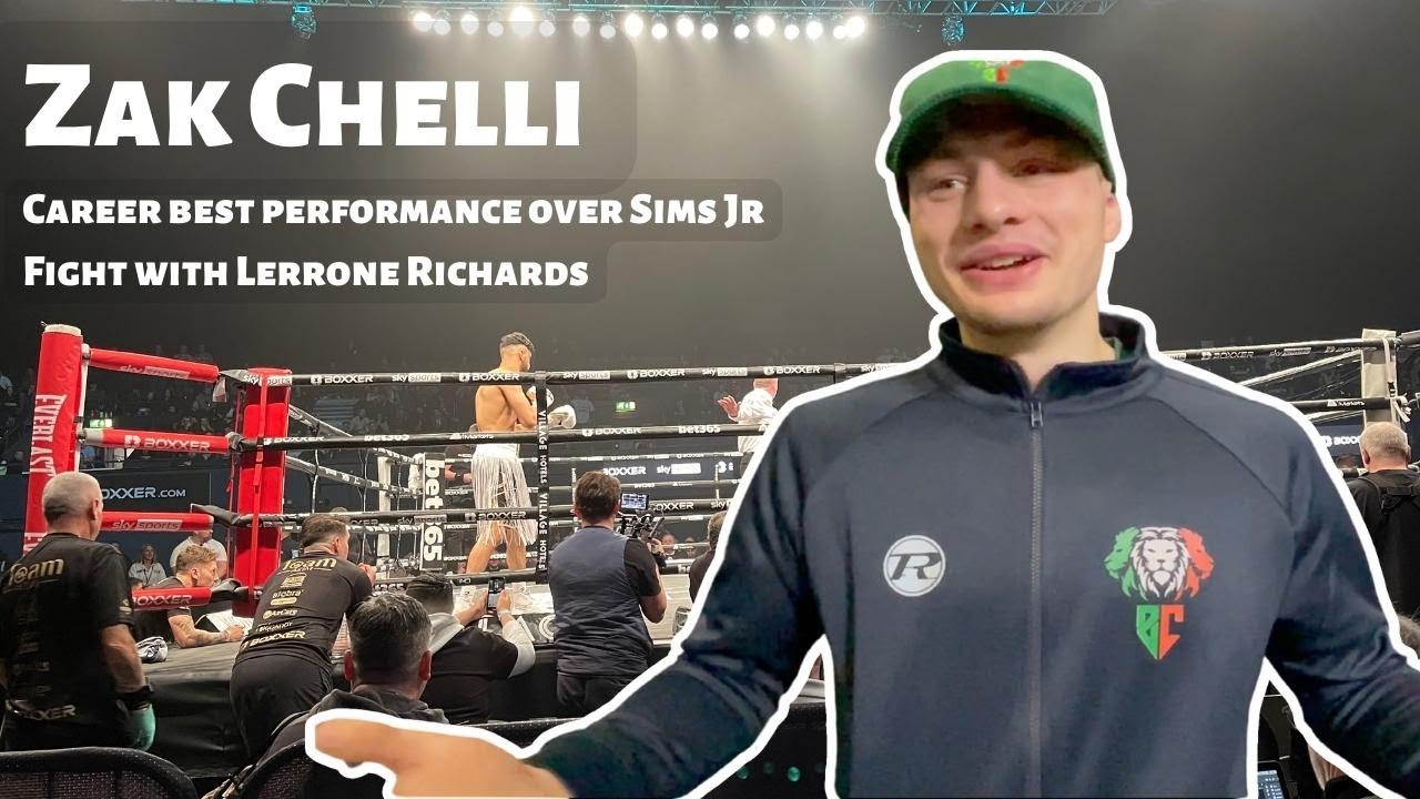 Zak Chelli ECSTATIC after career best performance over Anthony Sims Jr ...