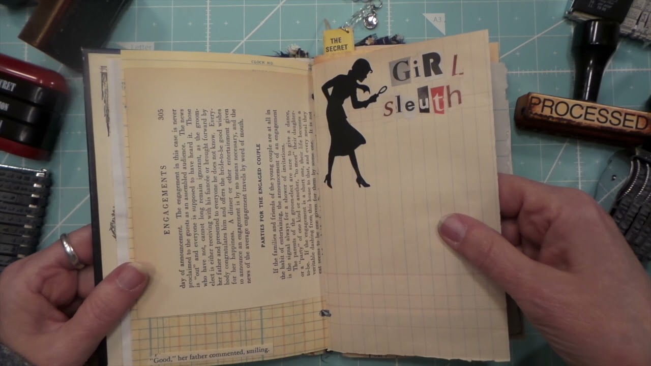 Nancy Drew Mystery Junk Journal + Index Card #2 Sneak Peek!! - YouTube