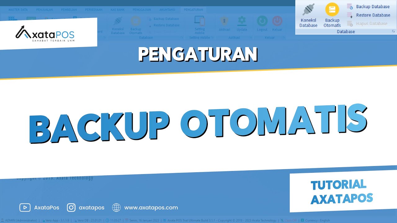 #38 BACKUP OTOMATIS - Tutorial AxataPOS - YouTube