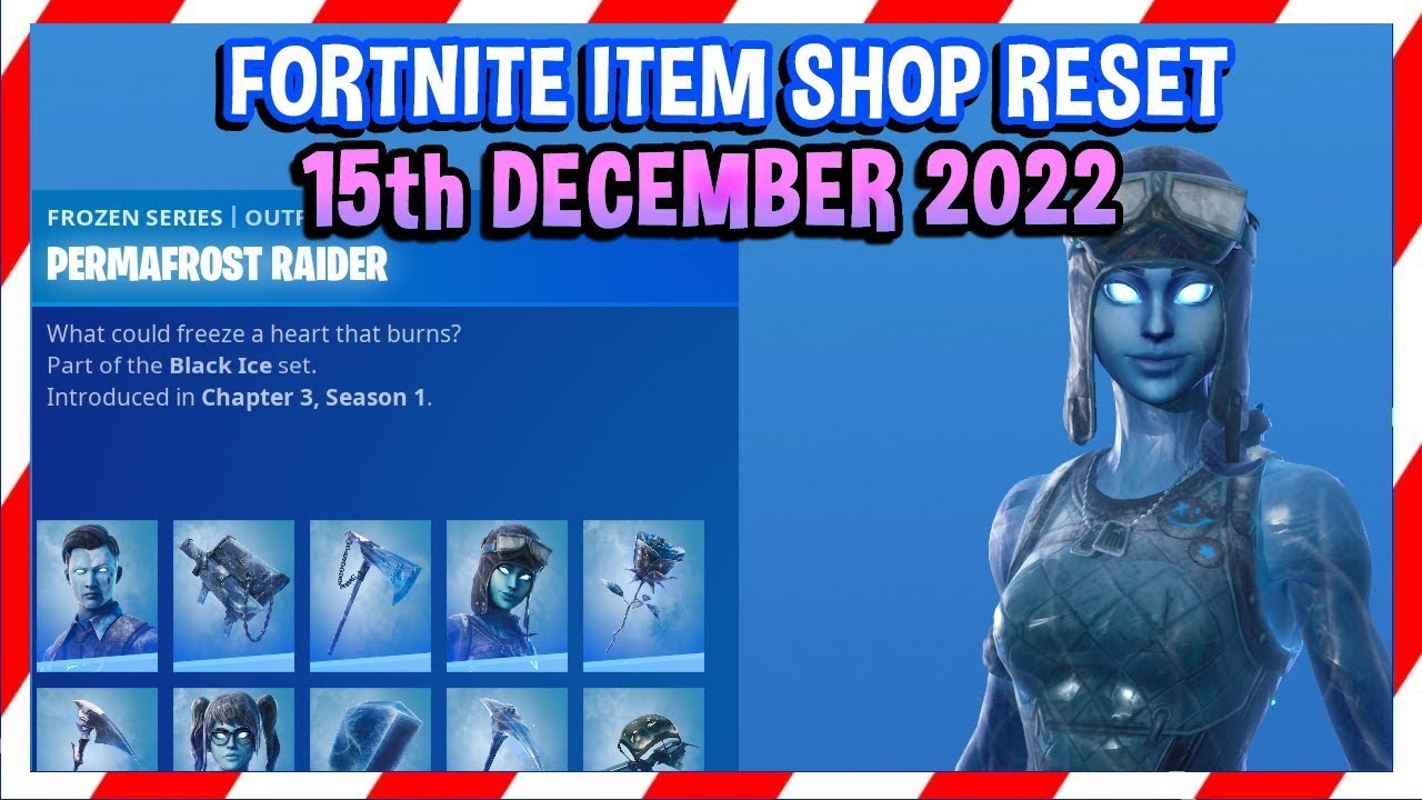 BLACK ICE LEGENDS PACK IS BACK! (Fortnite Item Shop Reset 15th December ...