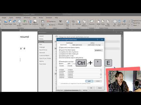 How To Type Resume With Accent Marks In Outlook