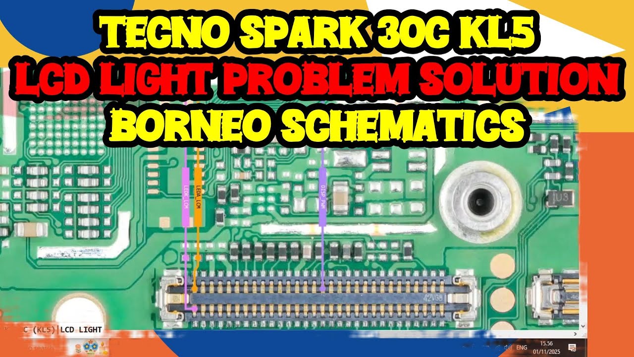 Tecno Spark 30C KL5 Lcd Light Problem Solution || Tecno Spark 30C KL5 ...