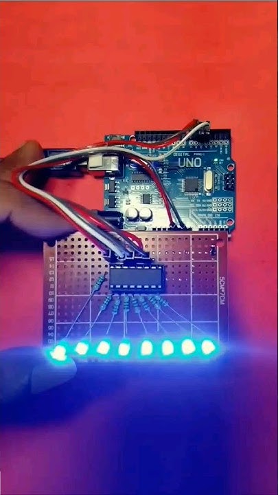 8 Leds Using Shift Register Arduino Tutorial Arduino Arduinoproject Arduinoboard