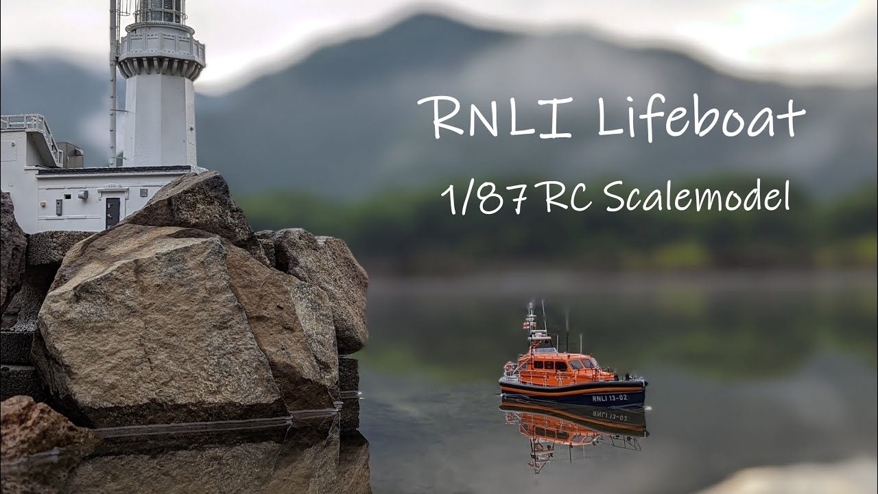 RNLI Lifeboat 1/87scale ship model＆Outdoor diorama - YouTube