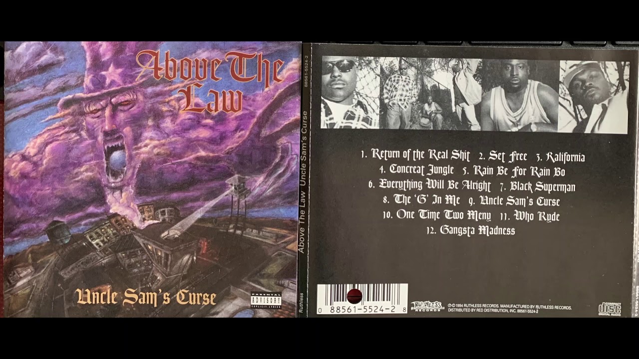 ( 12. Gangsta Madness ) ABOVE THE LAW Uncle Sam's Curse HQ CD Kokane ...