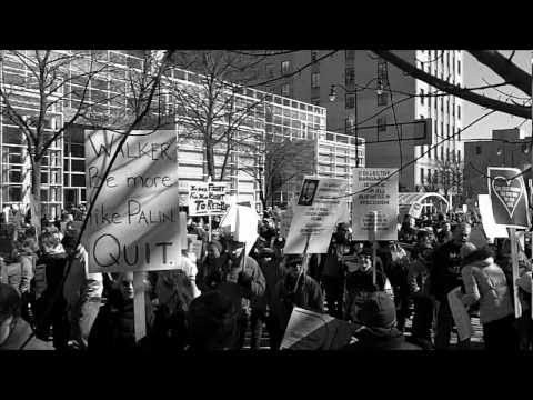Madison Rally-Anti-Scott Walker Protest - YouTube