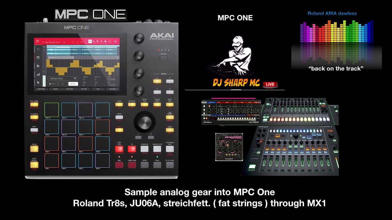 MPC ONE - #55 sampling of Roland analog gear with mx1 into MPC 1 - # ...