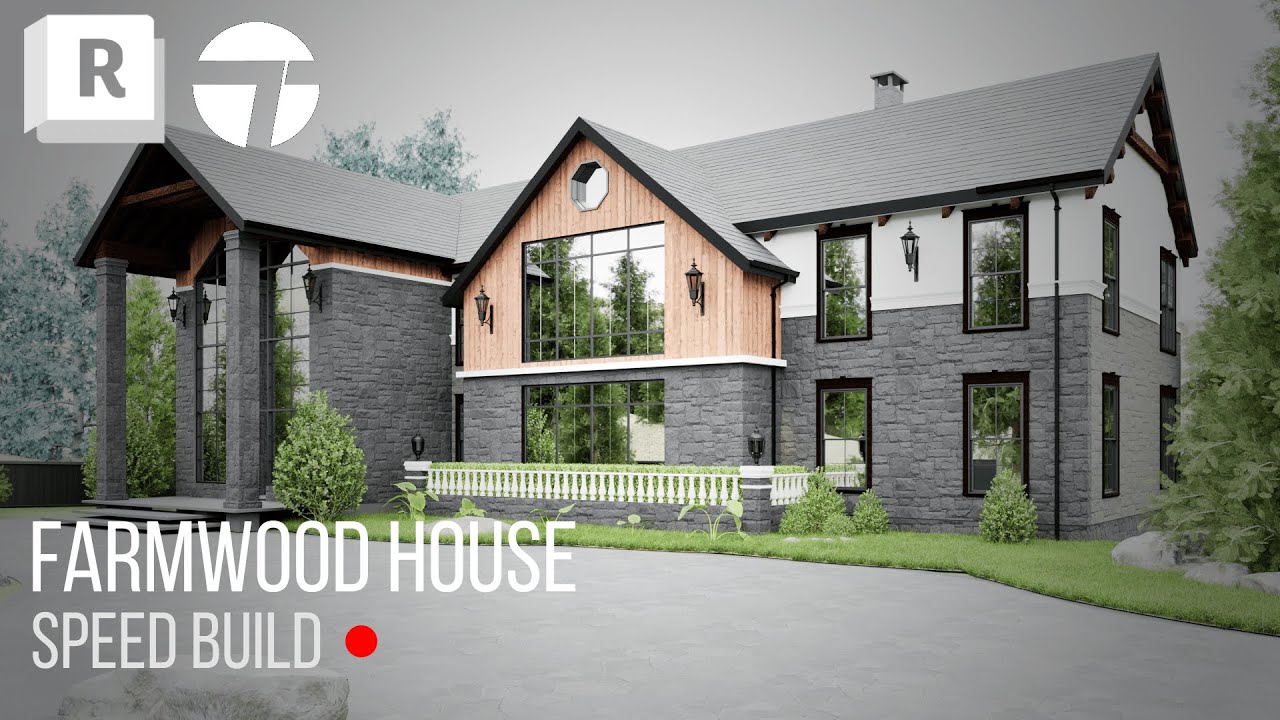 Farmwood House - Speed Build Using REVIT & TWINMOTION - YouTube