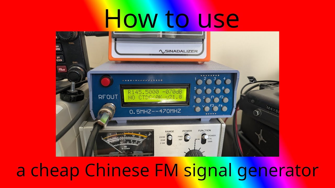 How to use a cheap Chinese FM signal generator - YouTube