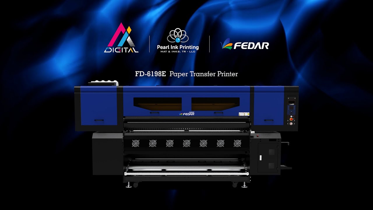 Textile FD6198E - Paper Transfer Printer - YouTube