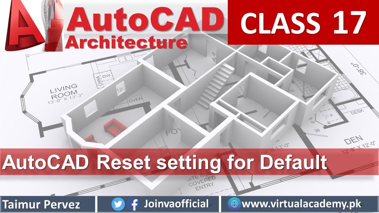 How To Reset All Settings Of AutoCAD Architecture 2017 Reset AutoCAD how-to-reset-all-settings-of-autocad-architecture-2017-reset-autocad