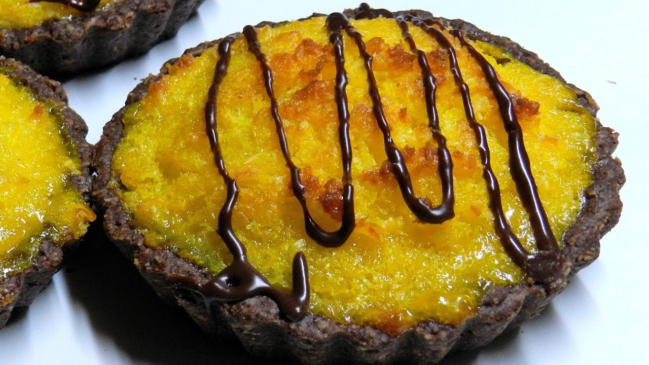 Coconut Tart - Coconut Pie - Chocolate Pastry Shell - YouTube