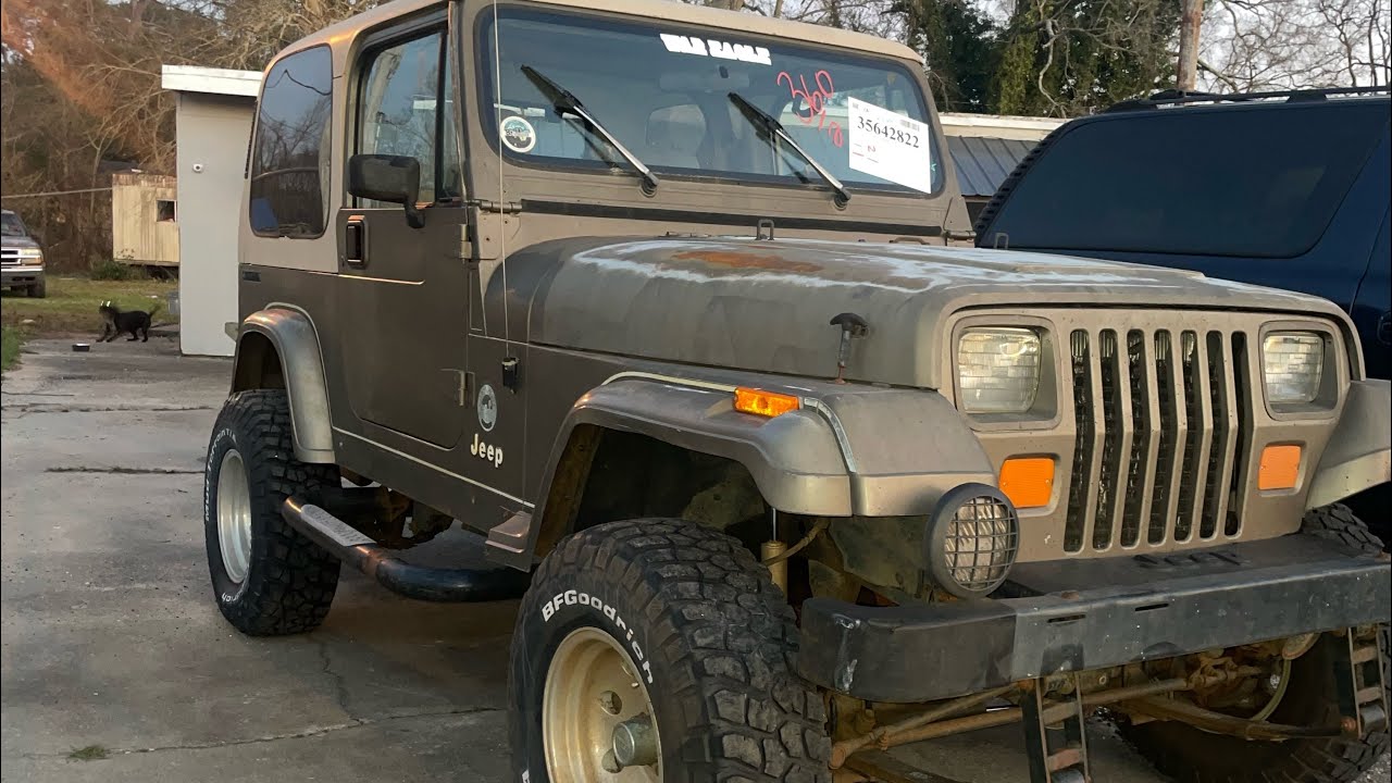 Jeep YJ wrangler build episode 1 (auction purchase) build series. - YouTube