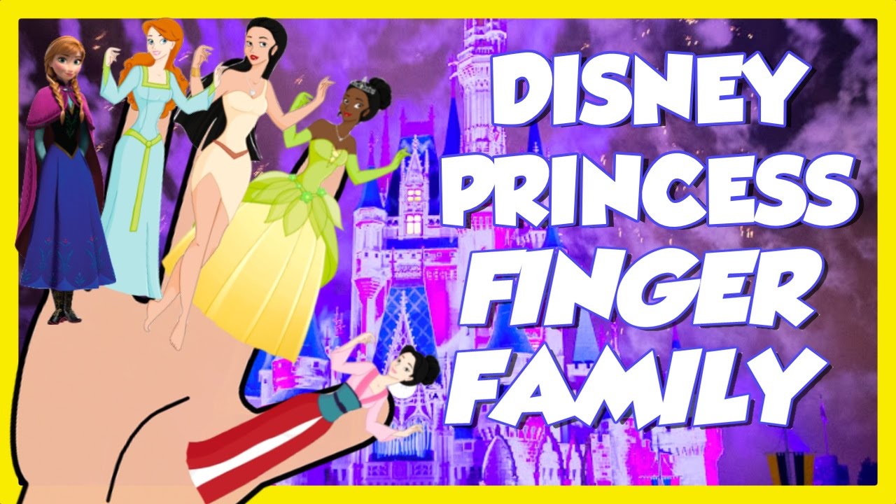 More Disney Princess Finger Family Song | Daddy Finger Disney Nursery ...