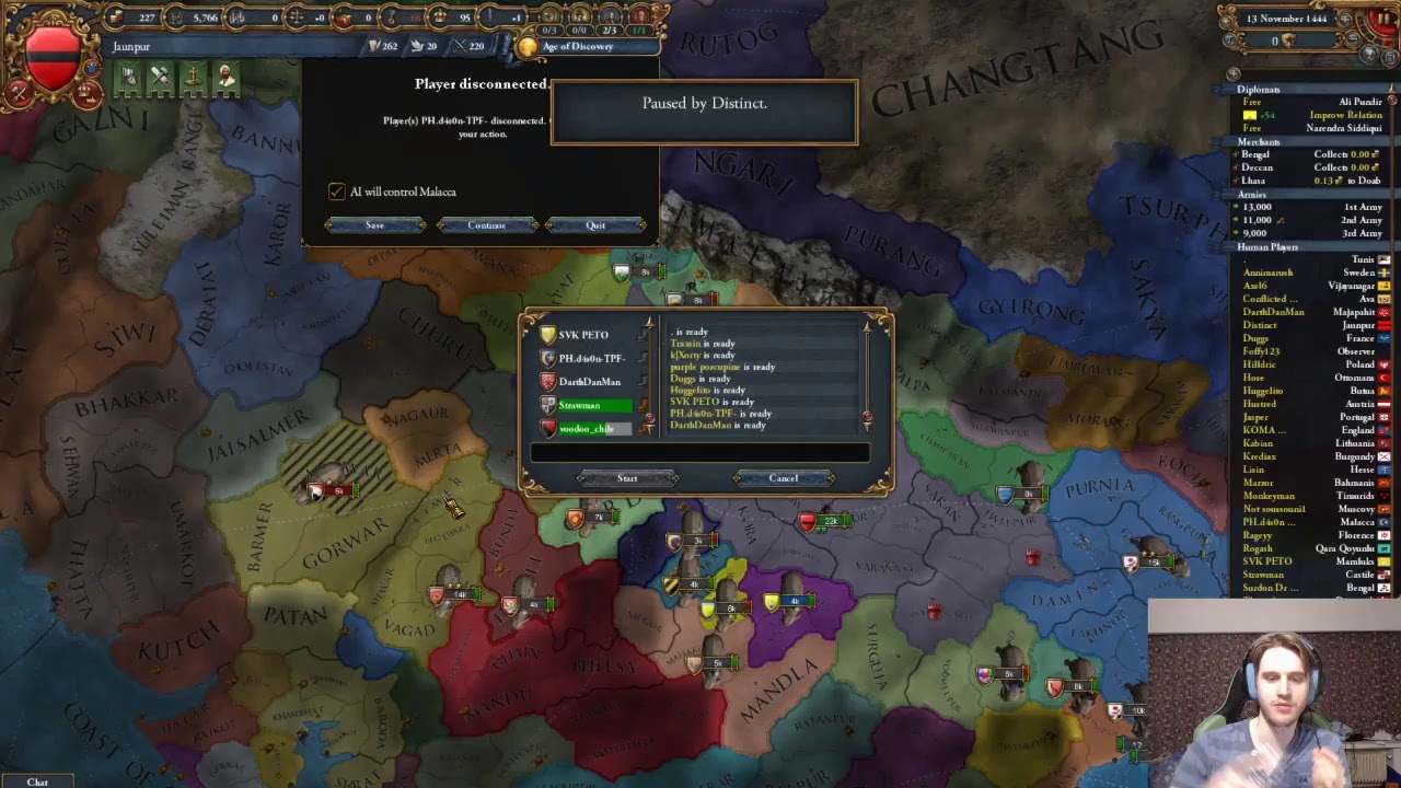 EU4 Multiplayer (EUBoar) - EPP XIV - Jaunpur (1) - YouTube