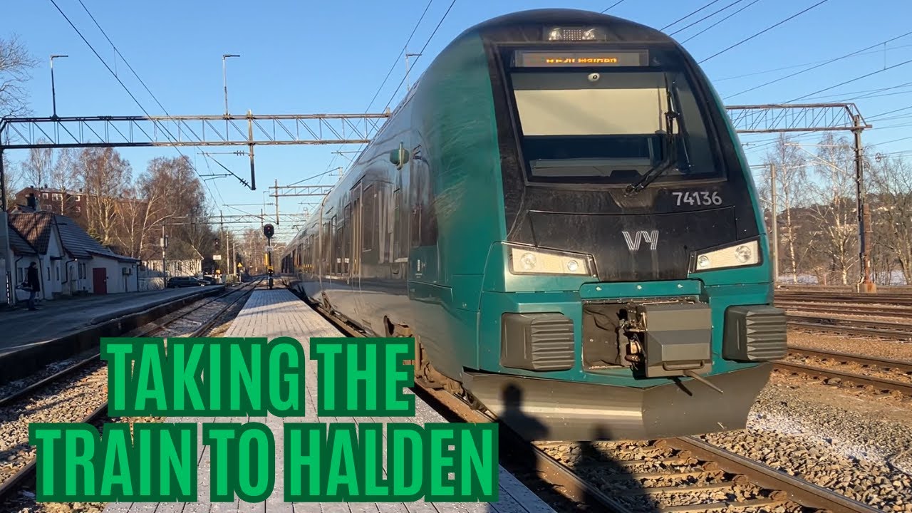 Taking the VY train from Sarpsborg to Halden. Norway. - YouTube