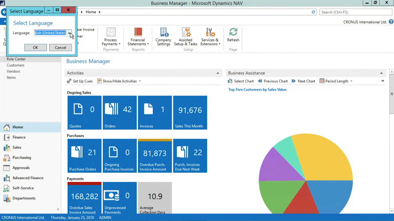 Introduction to Microsoft Dynamics NAV 2017_33 - YouTube