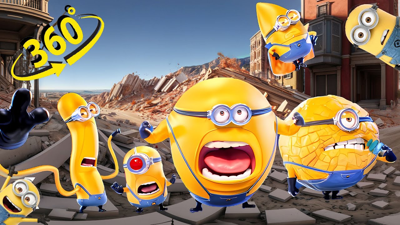 Find Minions Despicable Me 4 🍌 Finding Challenge Compilation 360° VR ...