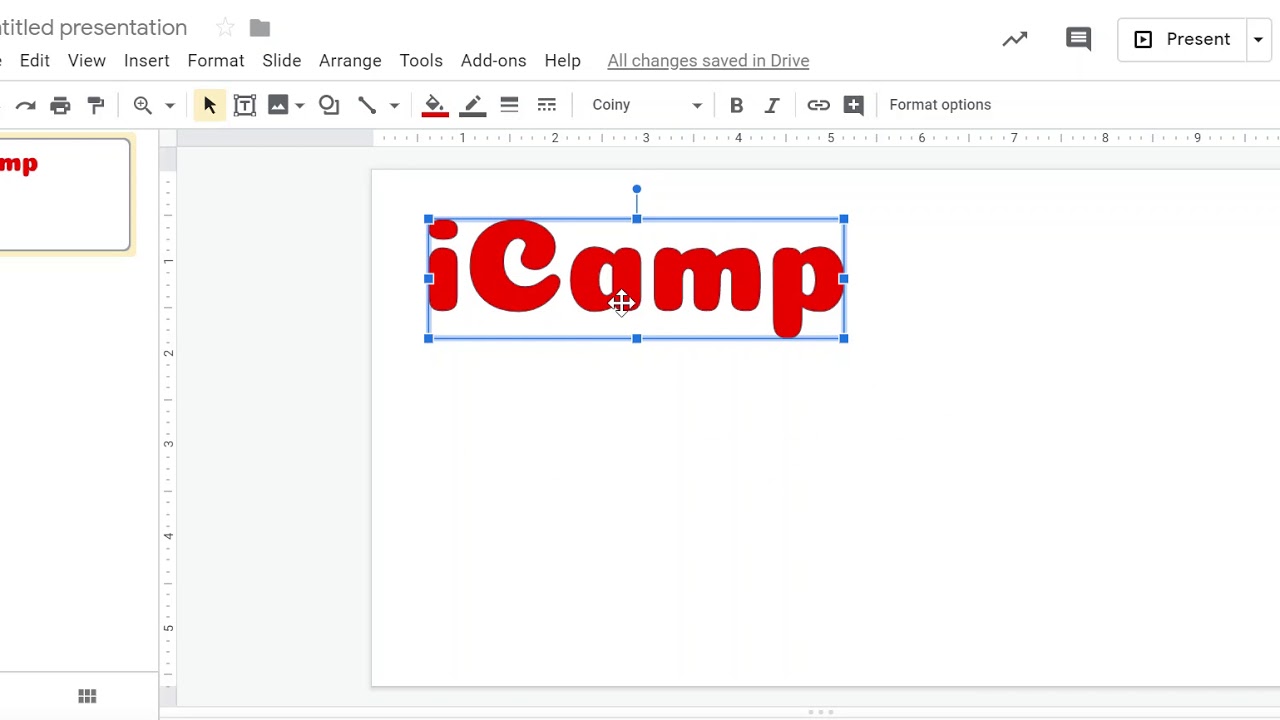 Layering Word Art in Google Slides - YouTube