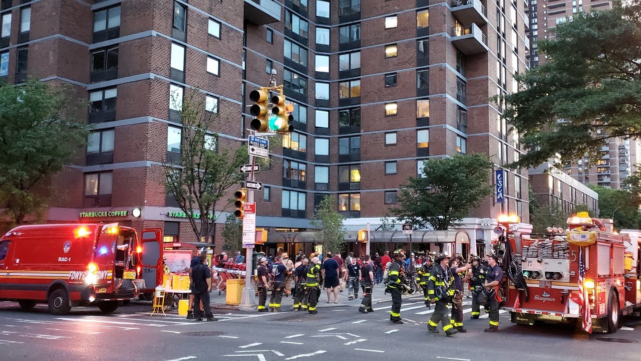 FDNY Operating On Scene Of An All Hands Hi-Rise Fire On West 43rd ...