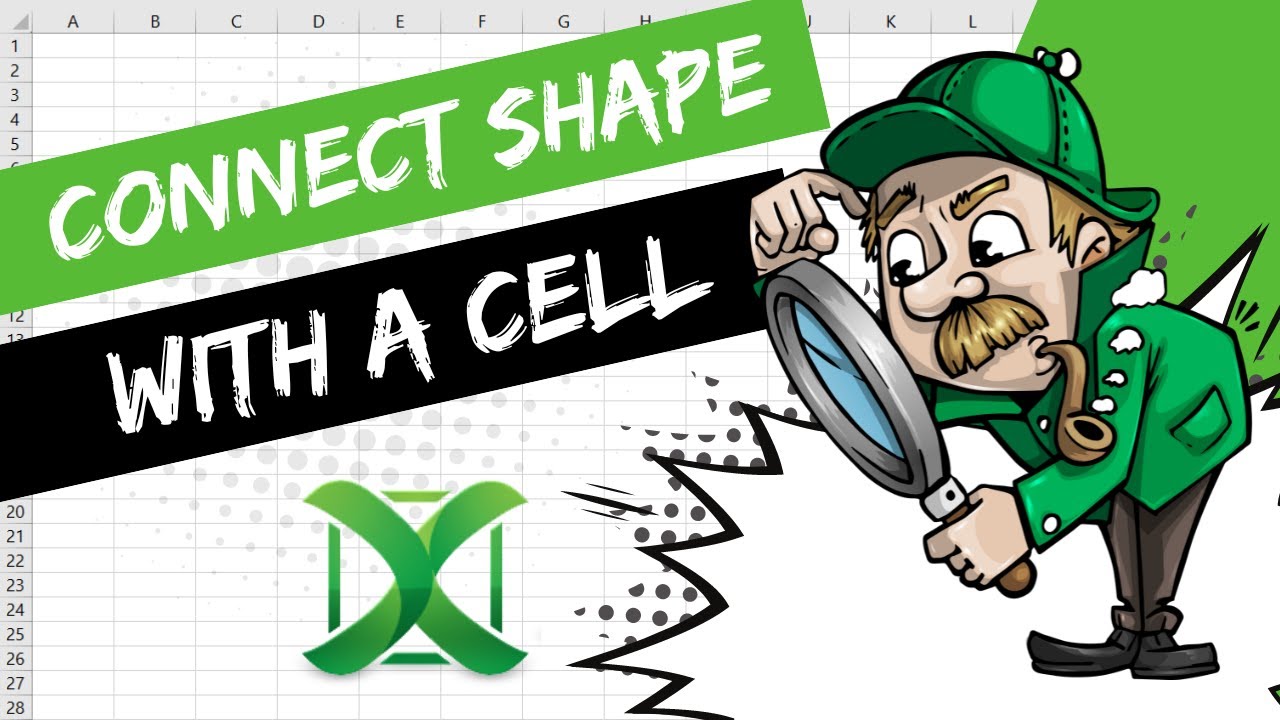 Excel - How to Connect shape with value from a cell | Excel Tips 109 ...