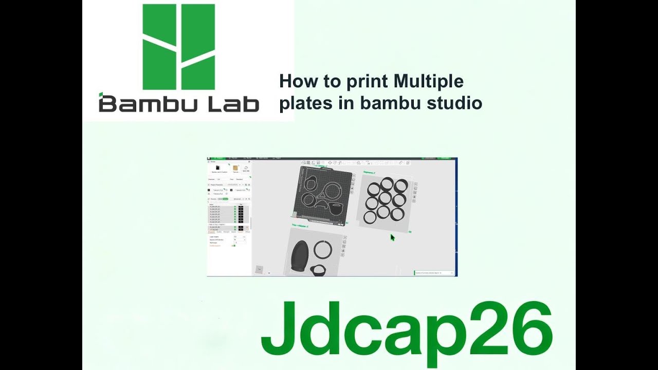 How to print Multiple plates in bambu studio - YouTube