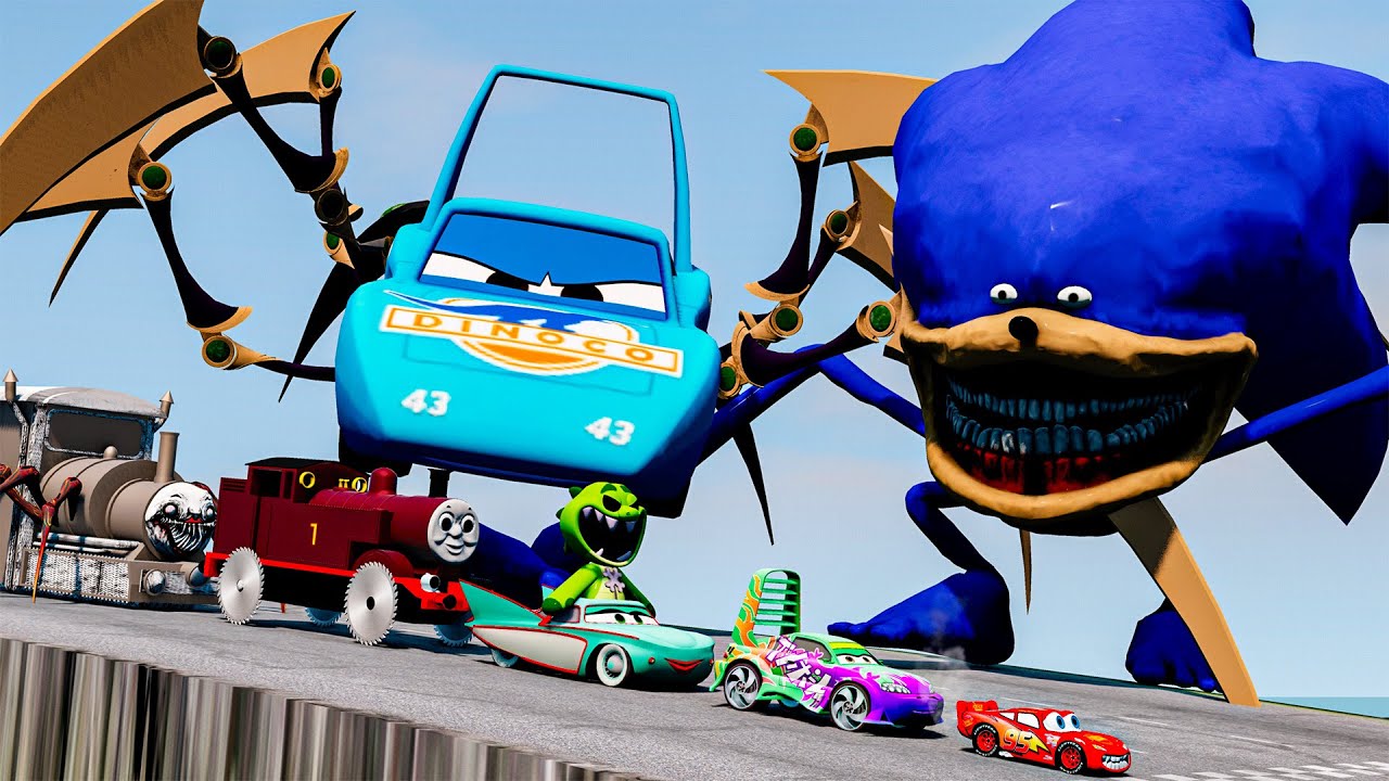 ALL MONSTERS Big & Small Cars with NEW CARS EATER & SHIN SONIC – BeamNG ...