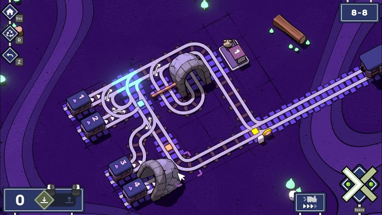 Railbound ( Level 8-8 | Hard 2D Puzzle Game ) | Tutorial and Gameplay - YouTube