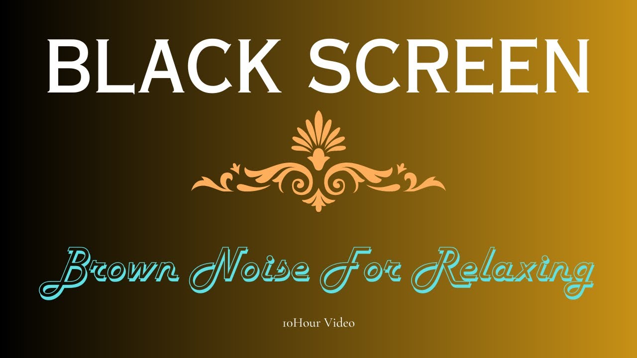 Brown noise sounds for relaxing and to focus - YouTube