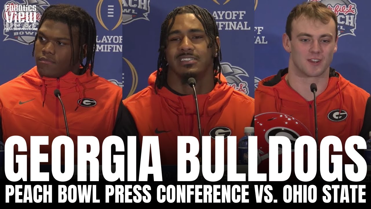 Georgia's Kenny McIntosh, Broderick Jones & Brock Bowers React to Ohio ...