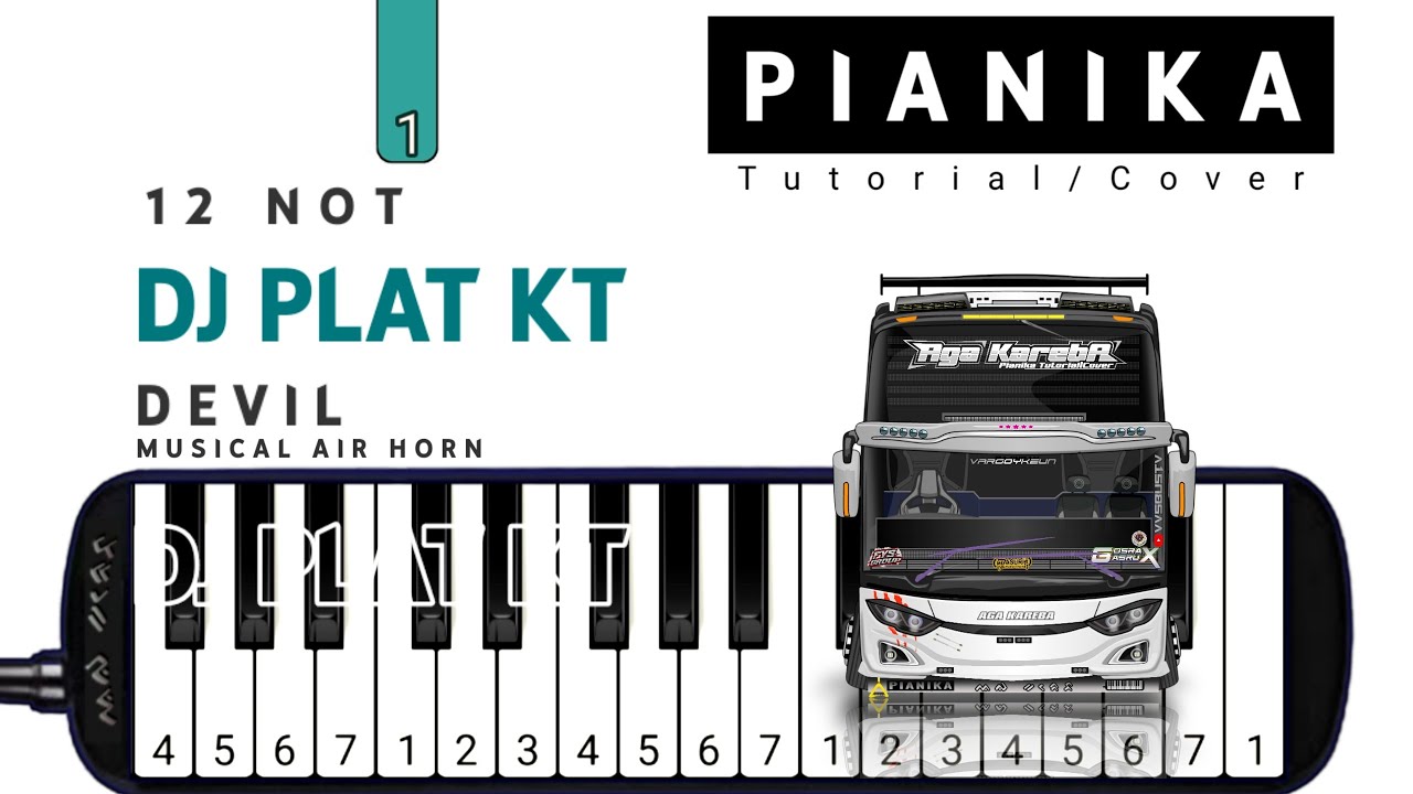 Pianika Telolet Basuri *DJ PLAT KT* (Modul DEVIL) - Tutorial Pianika ...