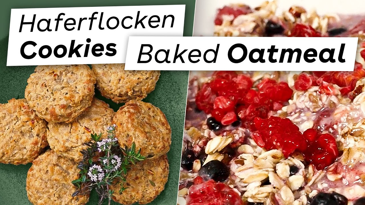Einfache Haferflocken Rezepte: Herzhafte Cookies & Süßes Baked Oatmeal ...