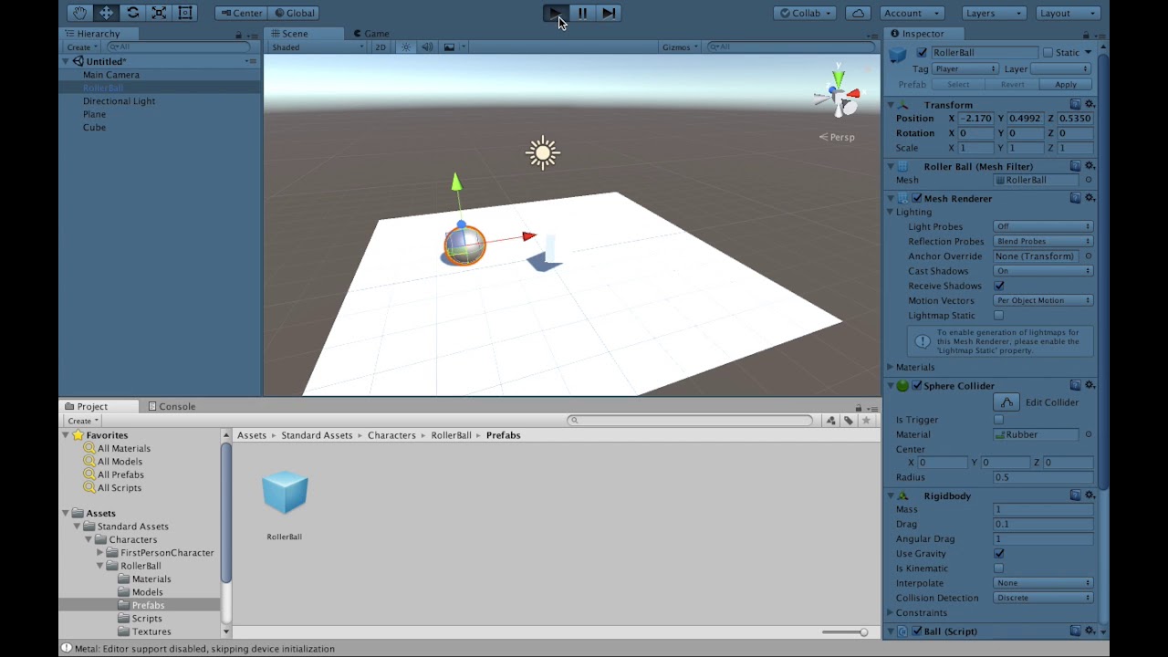 ACM Studio | Intro to Unity: Playing Our Game (Part 3 of 9) - YouTube