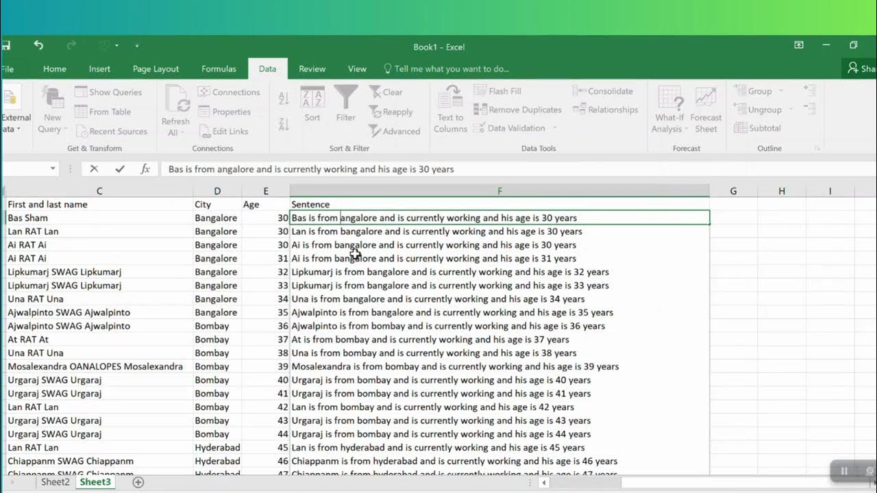 Master Excel's Flash Fill: Automate Data Entry with Ease - YouTube