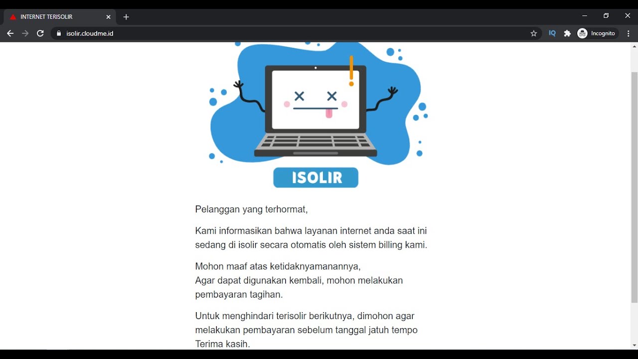 Demo Halaman Isolir PPPoE Mikrotik Tanpa Web Proxy - YouTube