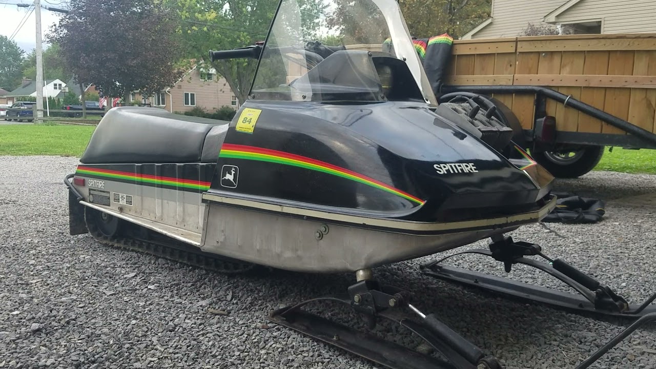 My 1984 John Deere Spitfire Snowmobile - YouTube