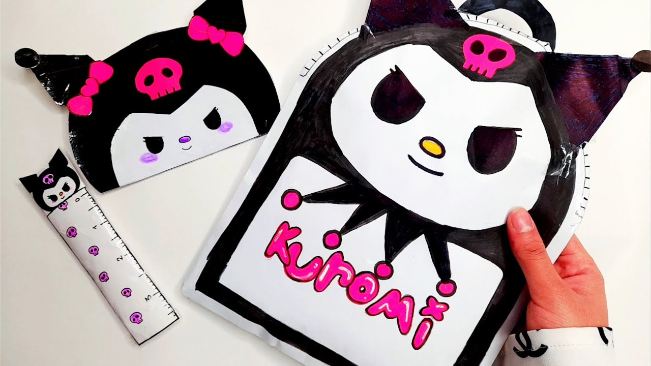 paper diy📓] KUROMI SCHOOL SUPPLIES Blind Bag unboxing! | school bag ...