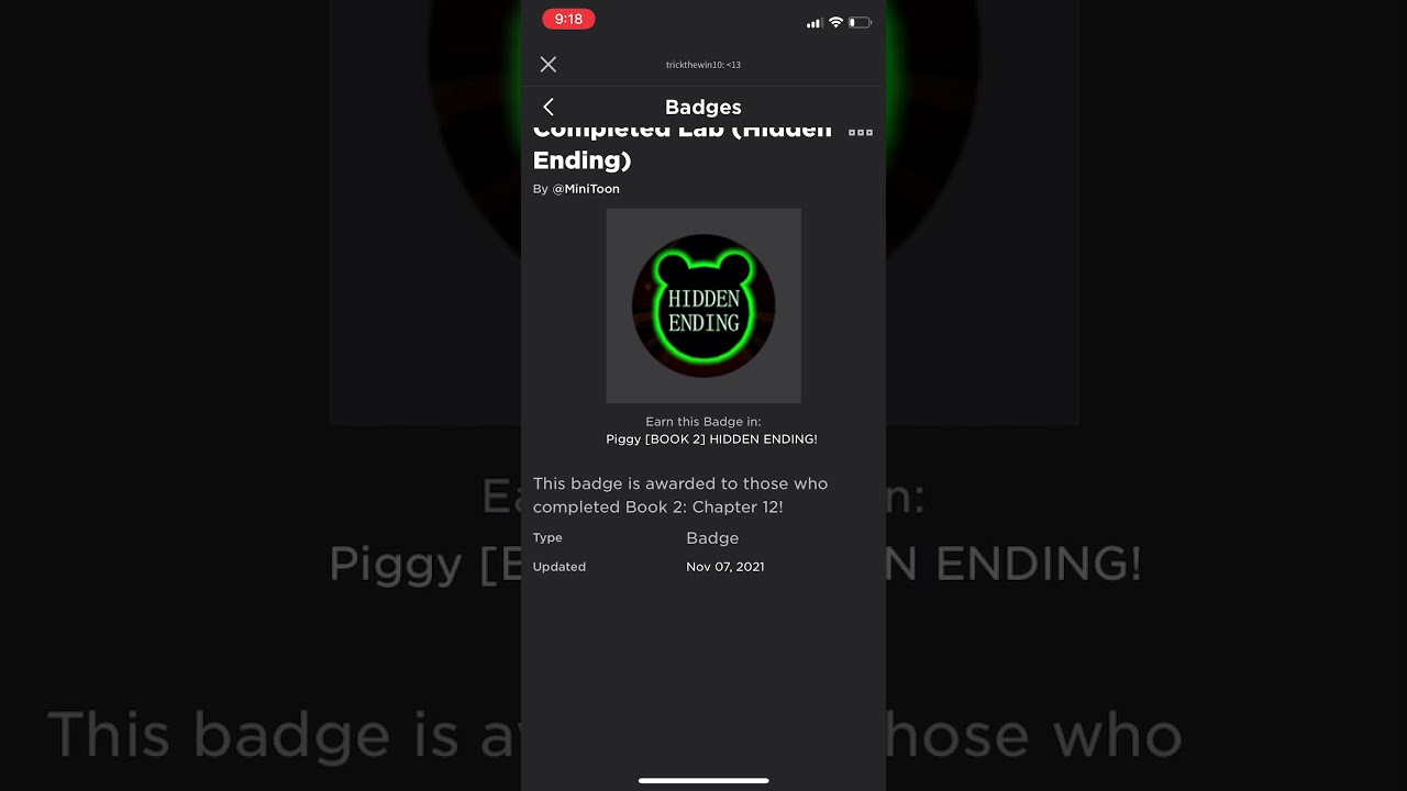 Piggy hidden ending Badge - YouTube