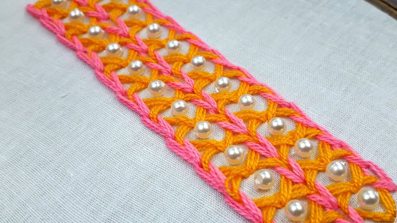 border design for dress decorative border line design hand embroidery ...