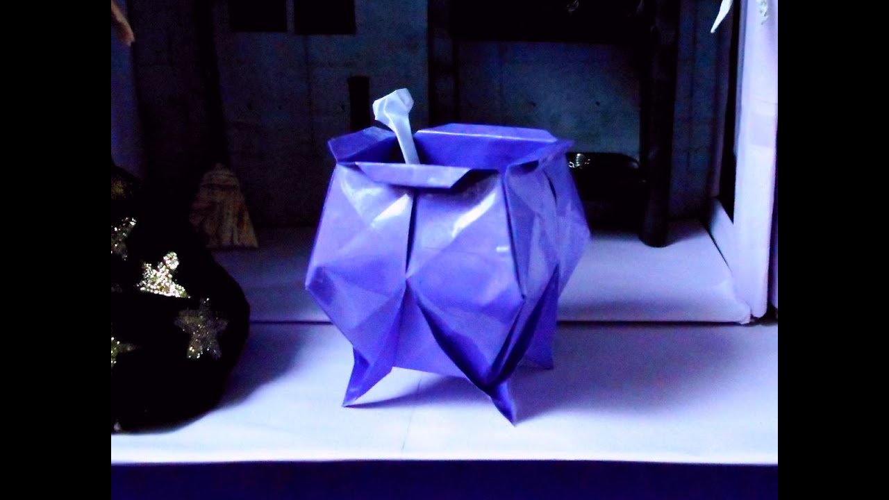 Origami Cauldron - YouTube