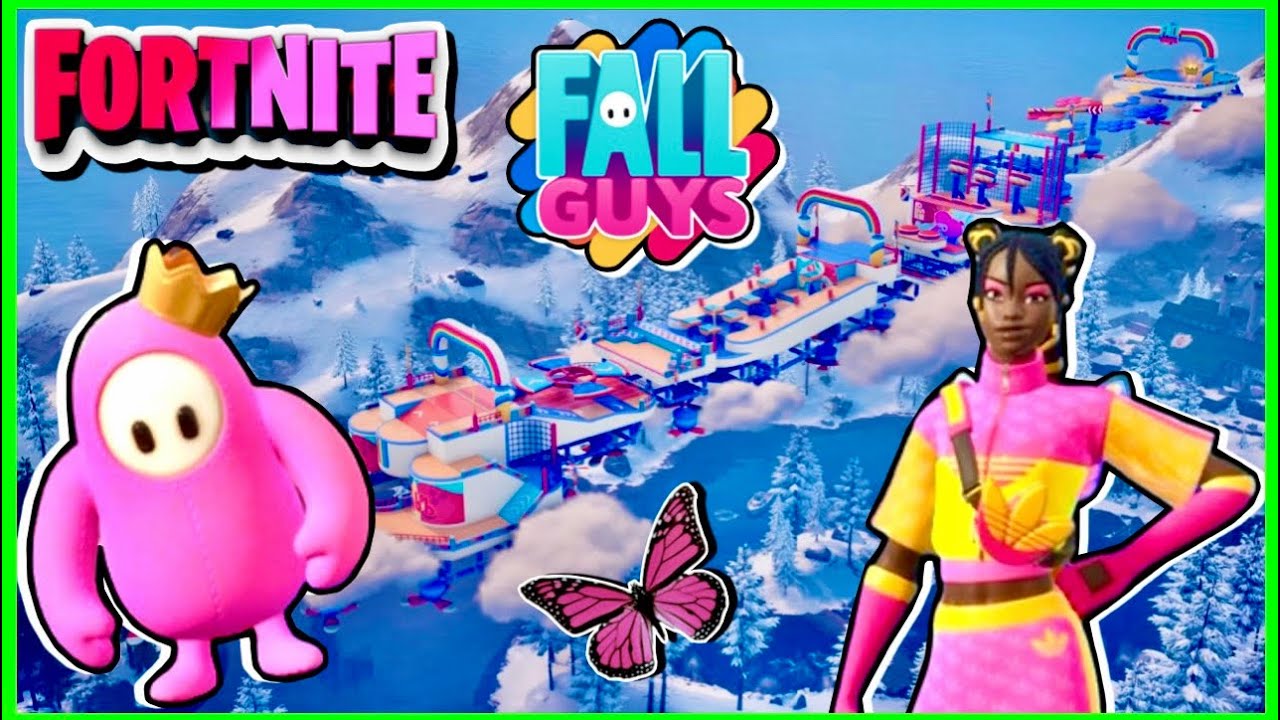 New Fortnite x Fall Guys Update: Doing Quest To Unlock The Back Bling ...