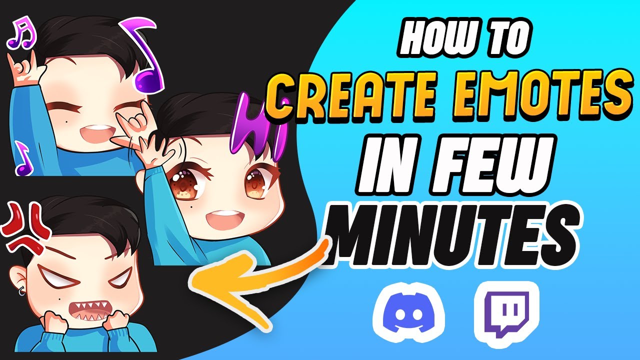 How to create Twitch Emotes in few minutes - YouTube