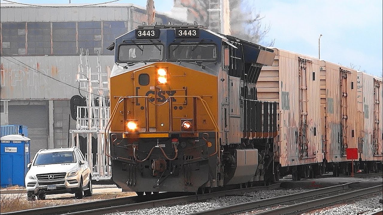 Tropicana Juice Train With A DPU Crossing Bayard Street - YouTube