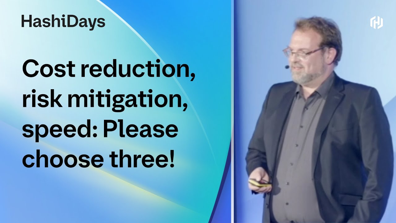 Cost reduction, risk mitigation, speed: Please choose three! - YouTube