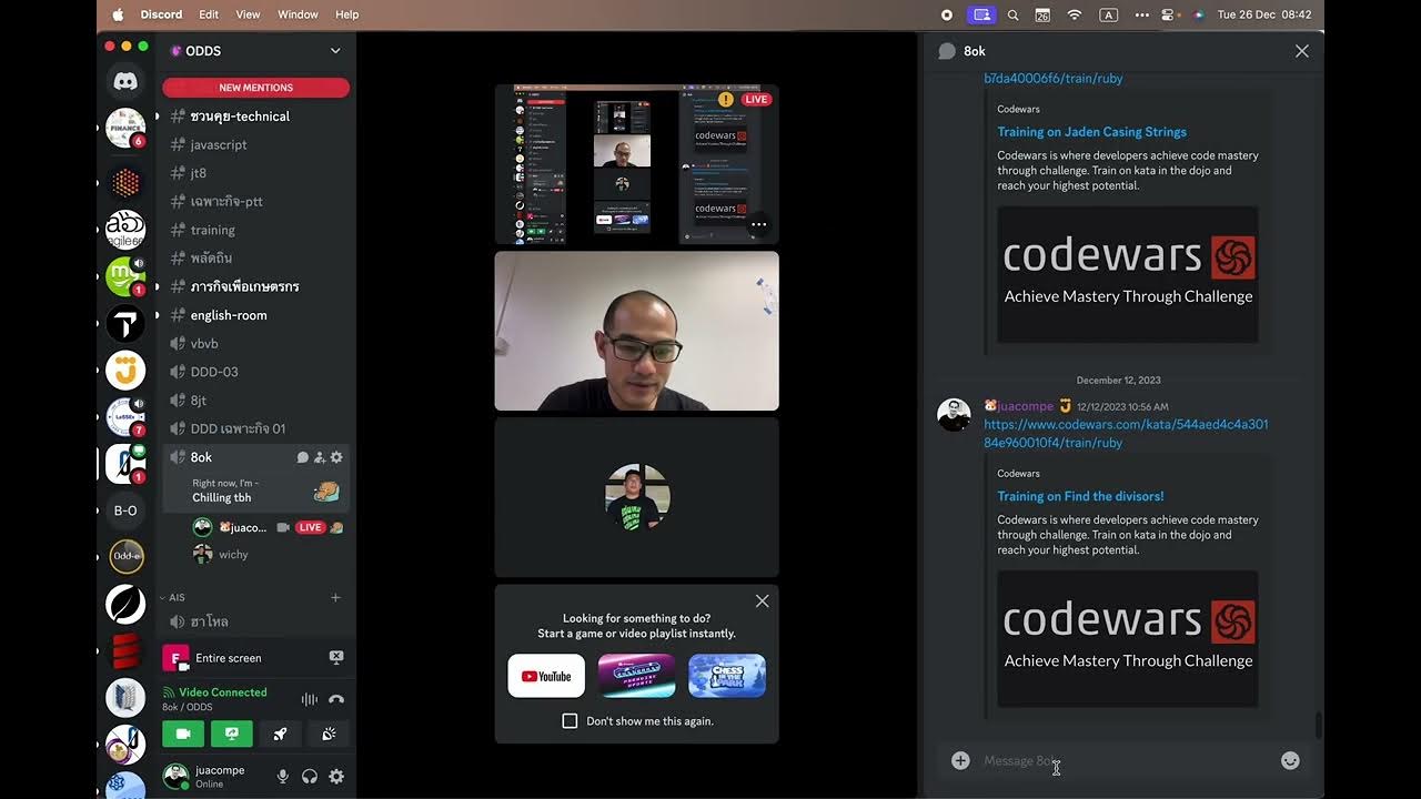TDD Array.diff และ Disemvowel Trolls by juacompe - YouTube