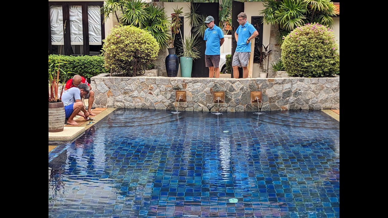 Phuket Villa's Pool Lights Replacement | Total Pool Solutions - YouTube